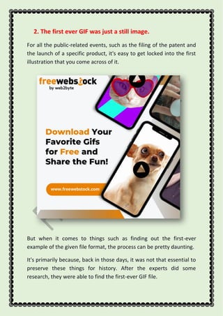Interesting Facts About "GIFs" That You Probably Never Heard Of | PDF