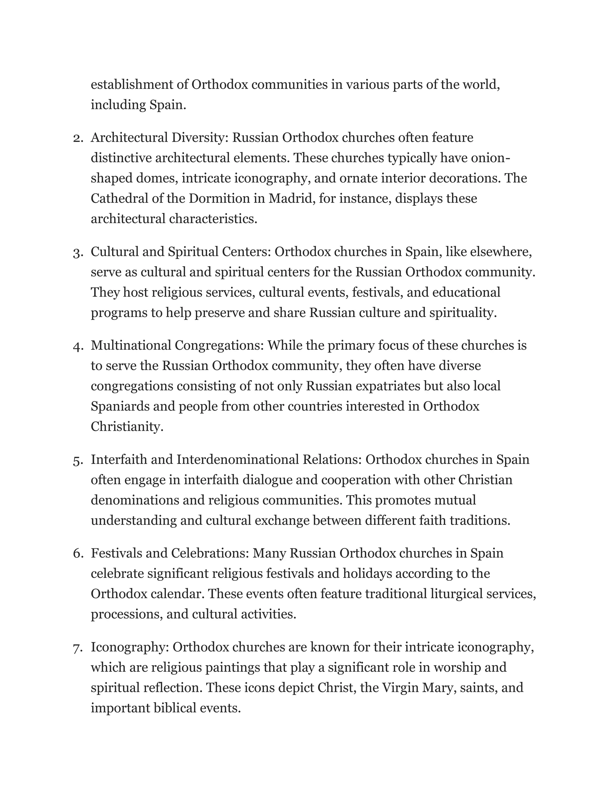 Interesting Facts about Orthodox churches in Spain | PDF