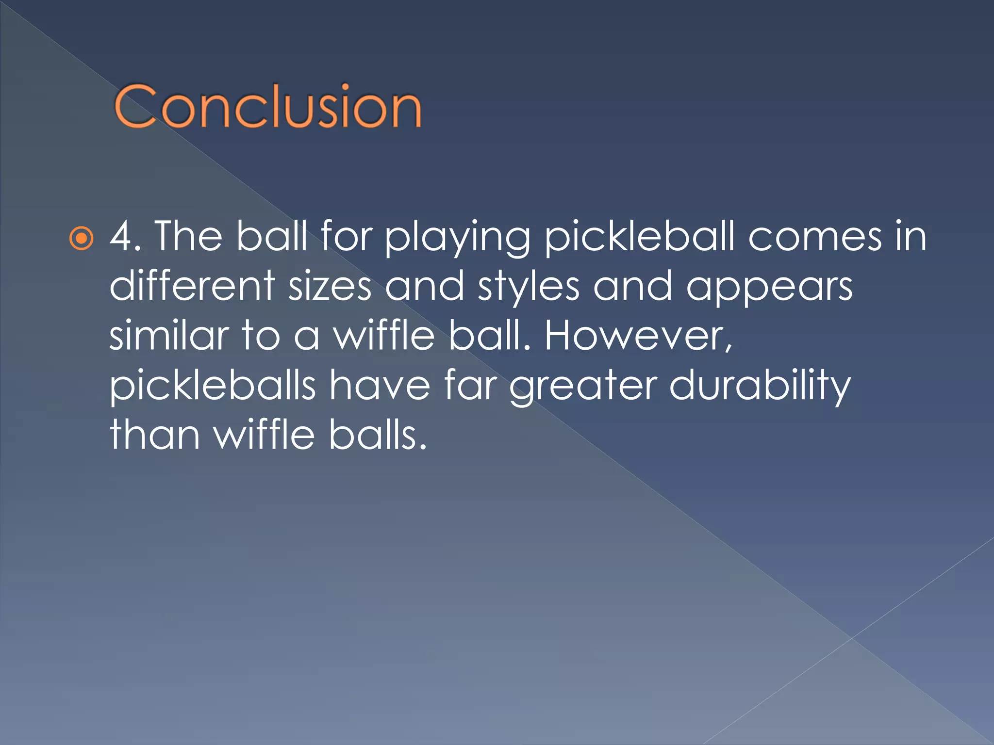 Interesting Facts about Pickleball | PPTX