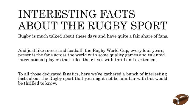 Interesting Facts about Rugby Every Rugby fan Should Know - David Cus…