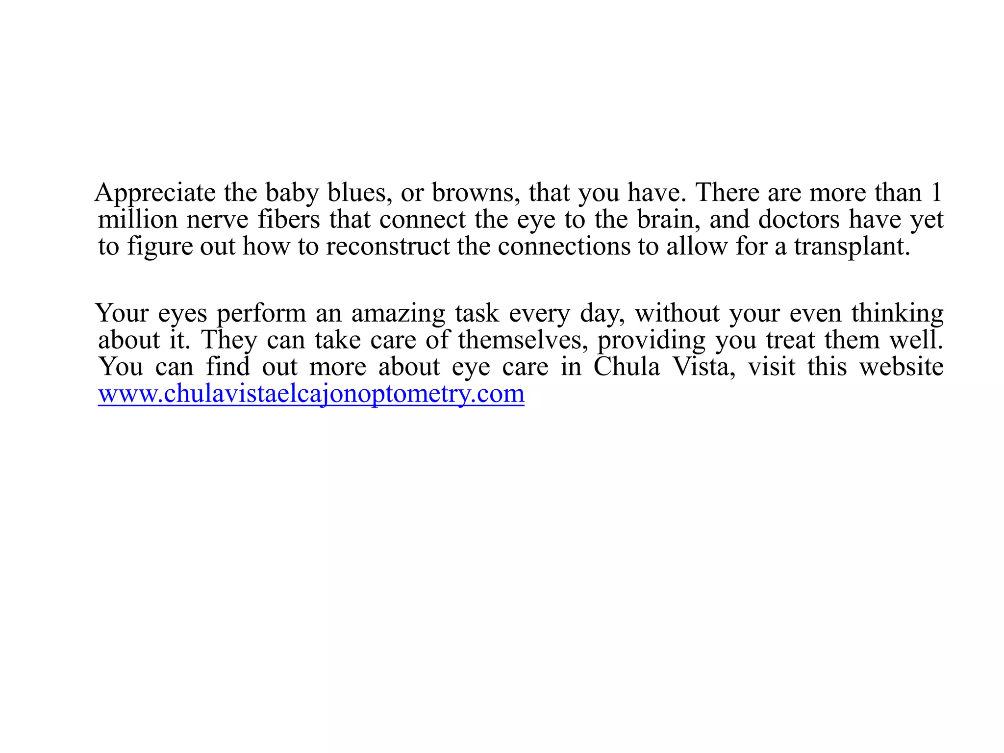 Interesting Facts About Your Eyes | PPT