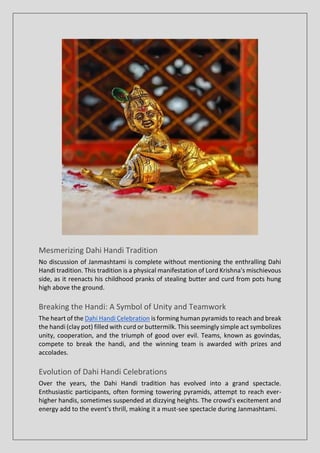Interesting Facts You Should Know about Janmashtami Celebrations in ...