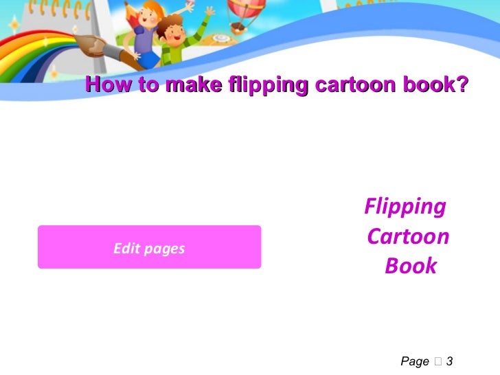 Interesting flipping cartoon book for your kids