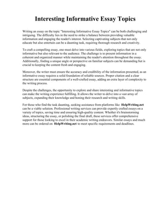 Interesting Informative Essay Topics.pdf
