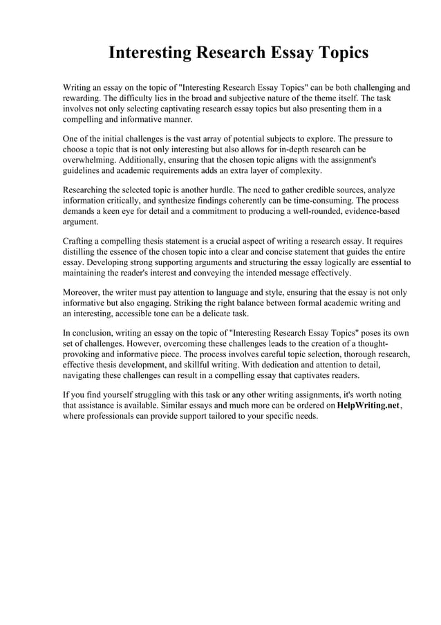 Interesting Research Essay Topics.pdf
