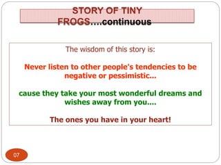 Interesting story of tiny frogs | PPTX