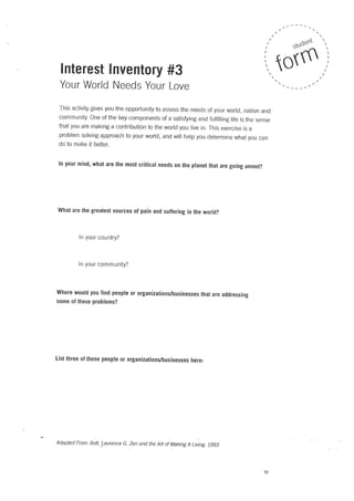 Interest inventory | PDF