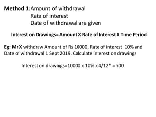 Interest on drawing0 | PPTX