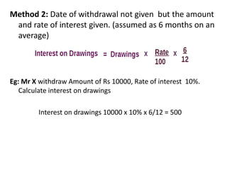 Interest on drawing0 | PPTX
