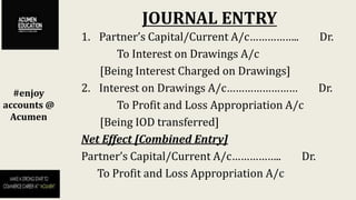 INTEREST ON DRAWINGS | PPTX