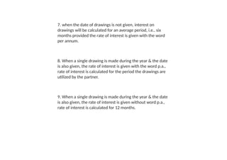 Interest on Drawings for Partners from Partnership Firm | PPTX