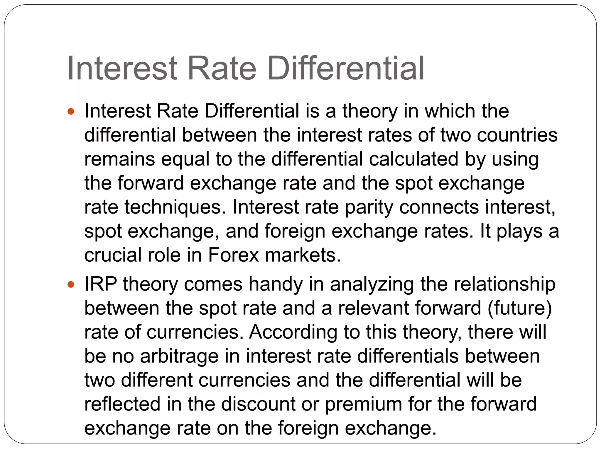 Interest rate differential | PPTX