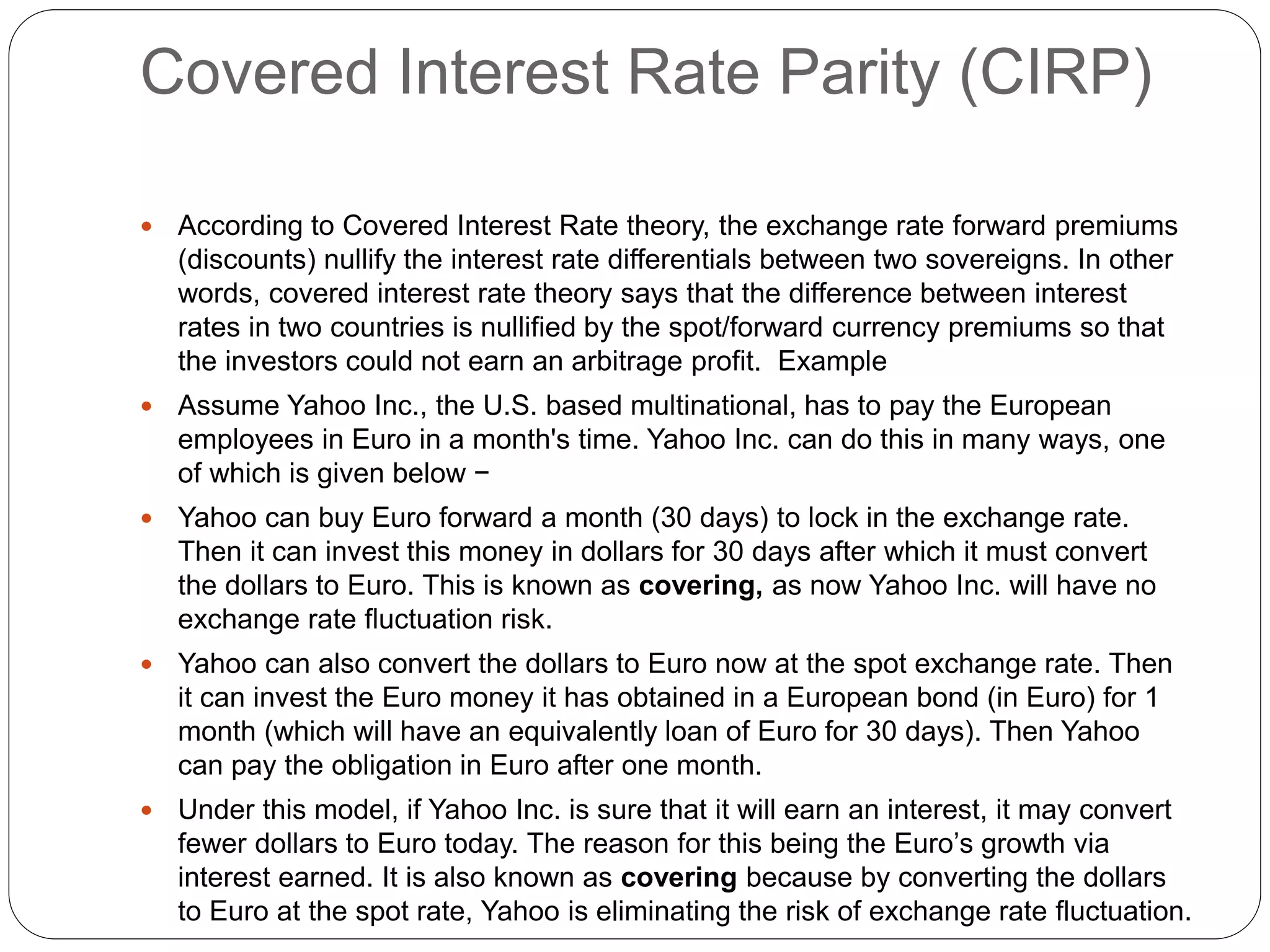 Interest rate differential | PPTX