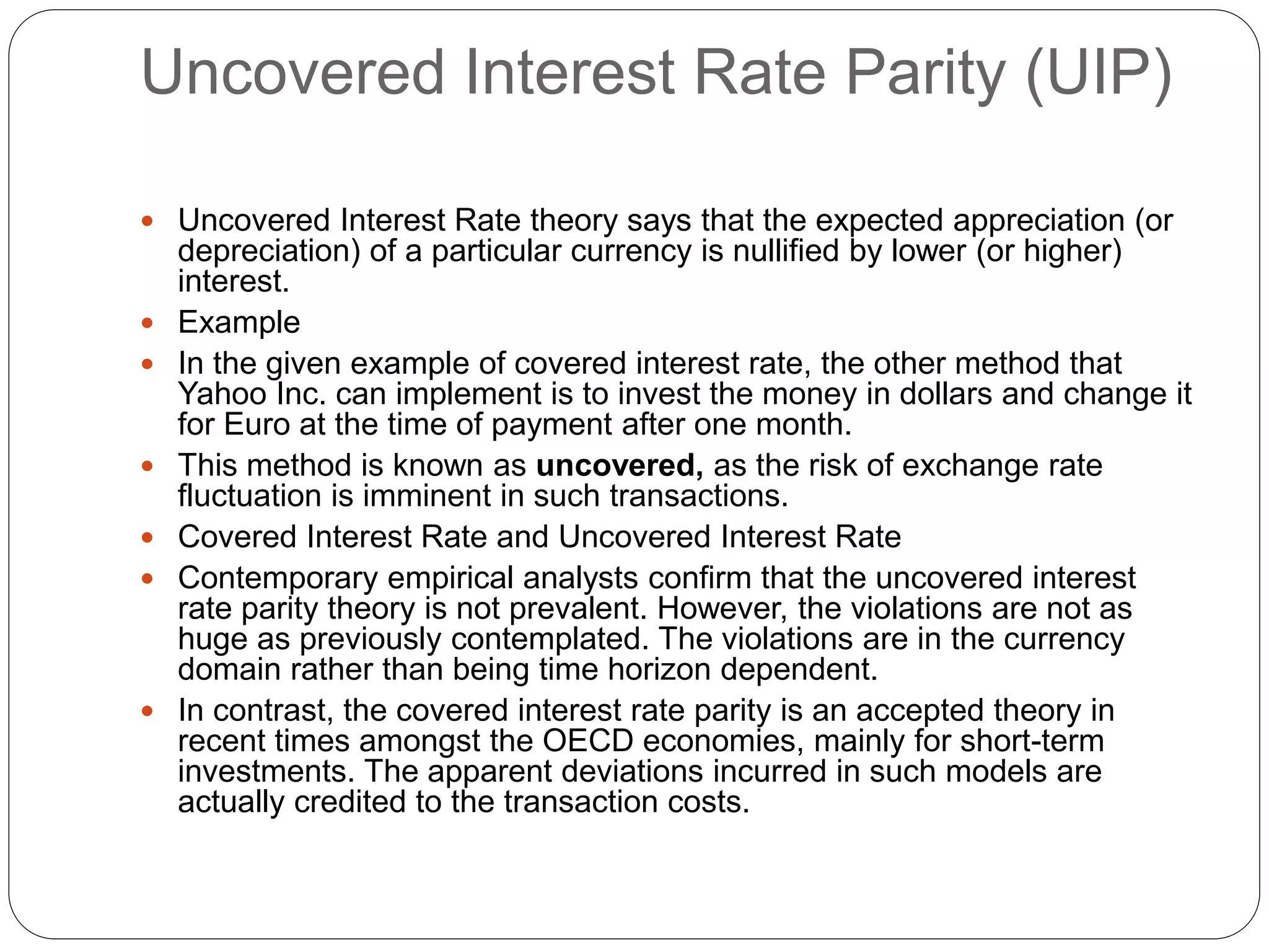 Interest rate differential | PPTX