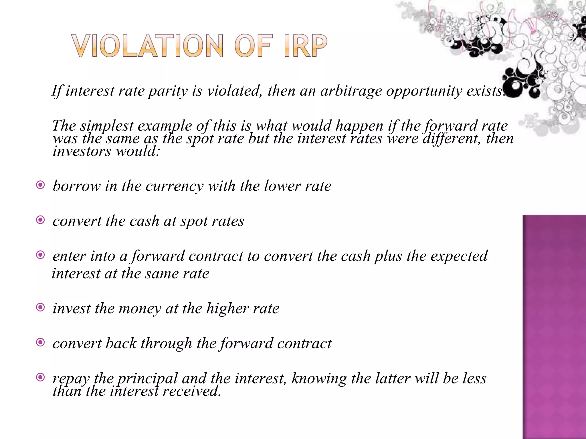 Interest rate parity 1 | PPT