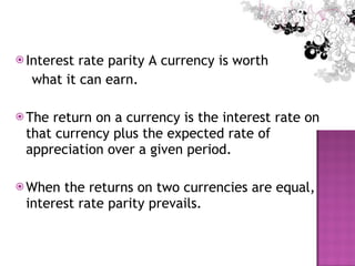 Interest rate parity 1 | PPT