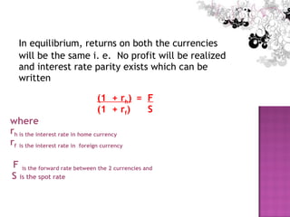 Interest rate parity 1 | PPT