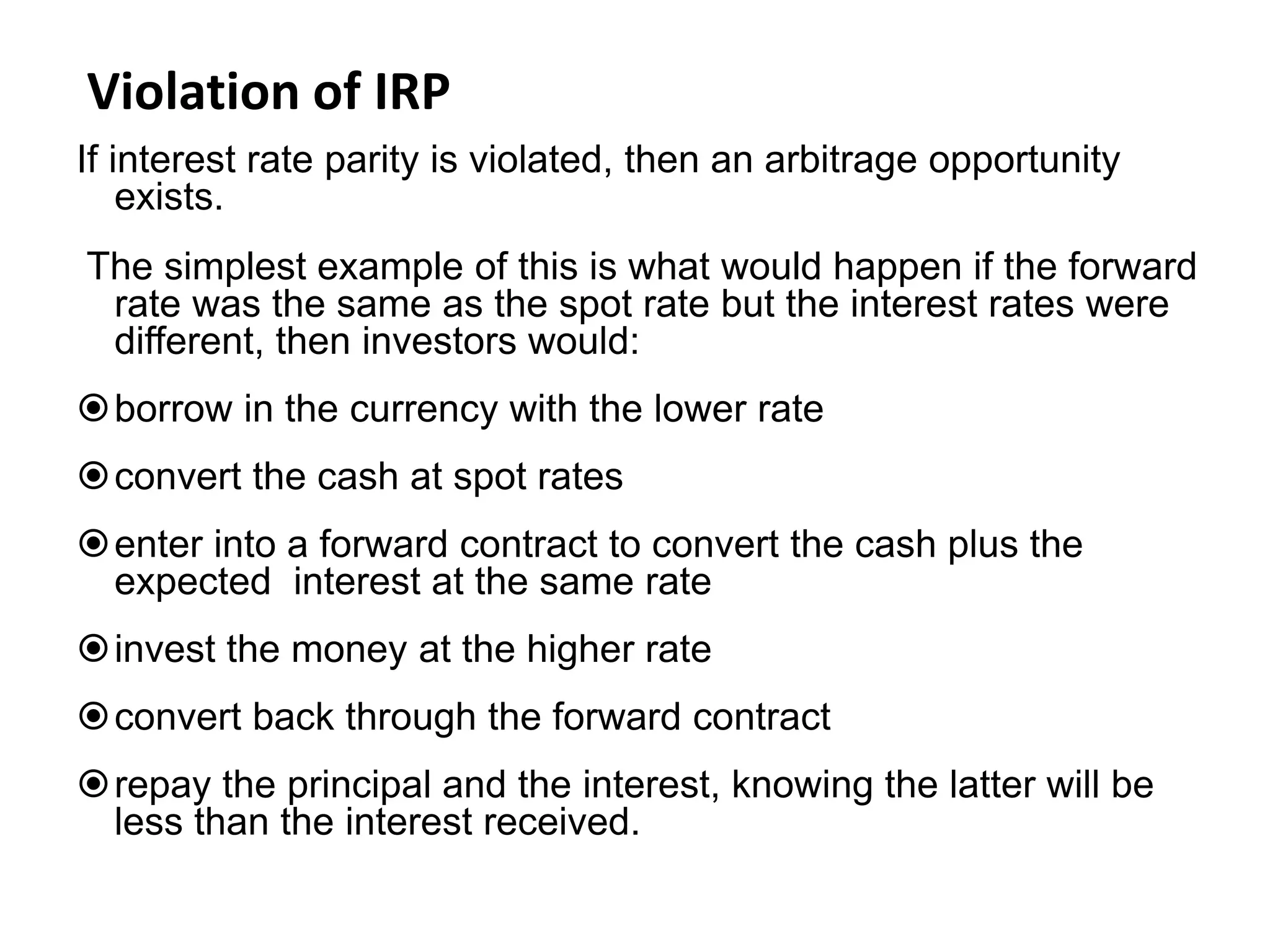 Interest rate parity (Global Finance) | PPTX