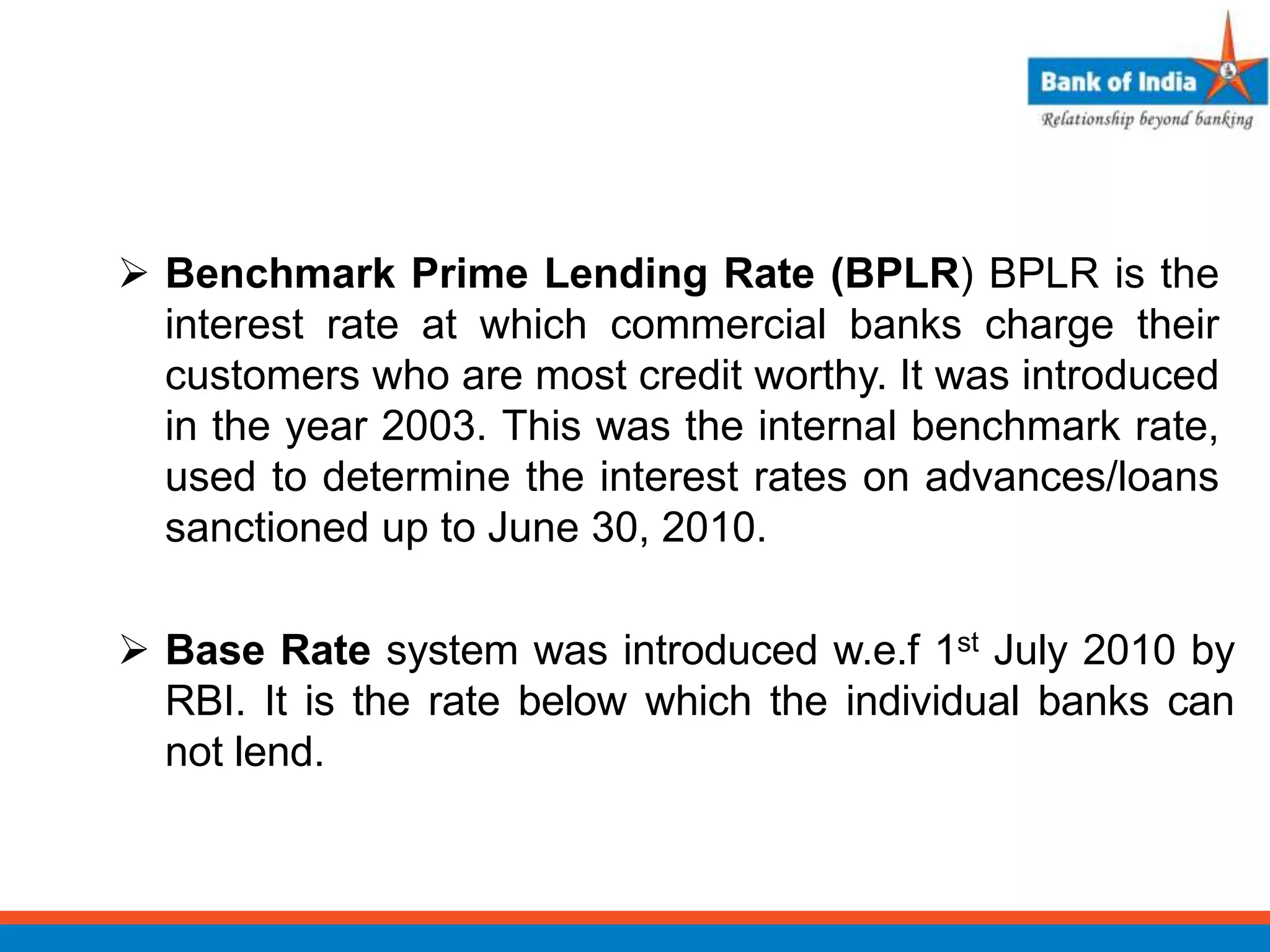 Interest rate policy on advances.pptx