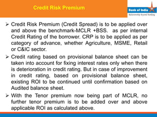 Interest rate policy on advances.pptx