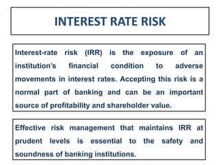 INTEREST RATE RISK | PPTX