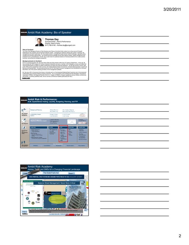 Interest rate risk modeling day sun_gard_ambit banking | PDF