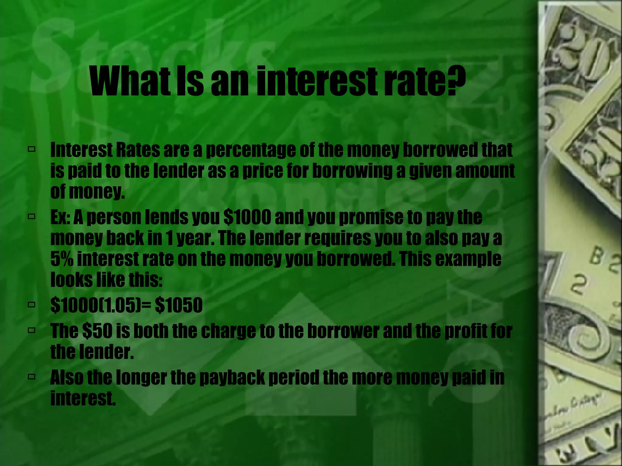 Interest Rates | PPT