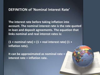 Interest rates | PPTX
