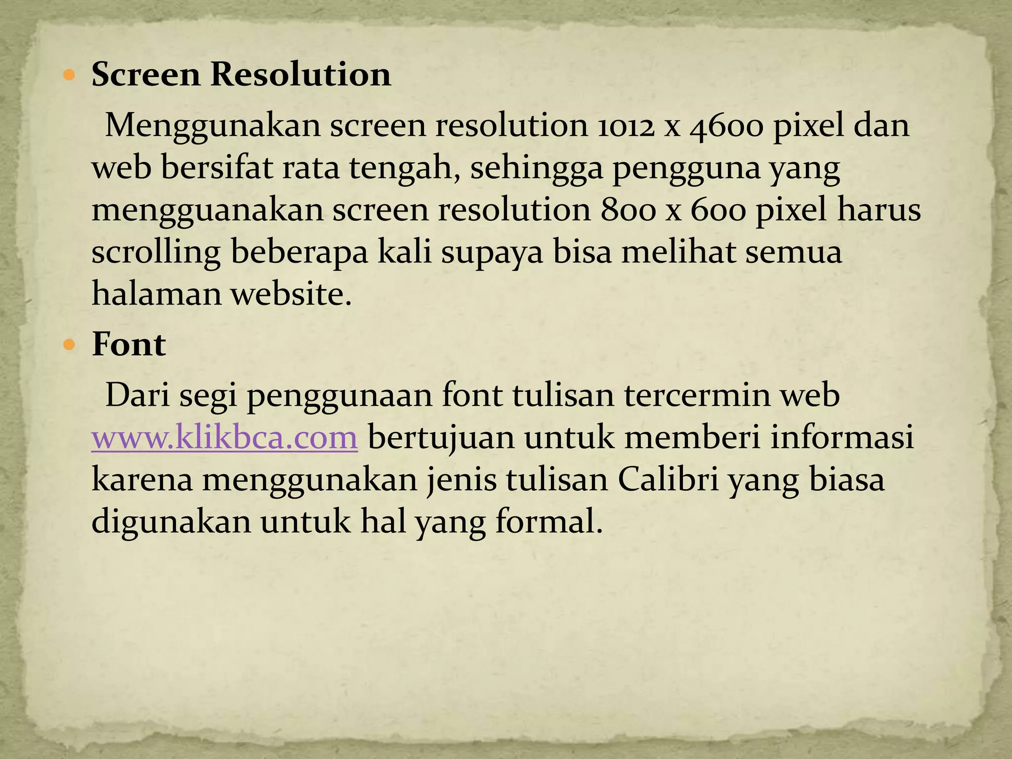 Contoh Interface Website yang baik | PPTX