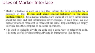 interface in java explained in detailed form | PPTX