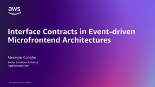 apidays Helsinki & North 2023 - Interface Contracts in Event-driven Microfrontend Architectures ...