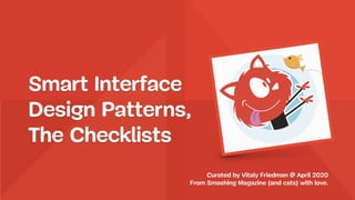 Interface design-patterns-checklist-2020 | PDF