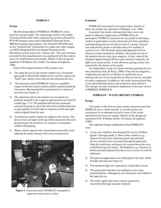 INTERFACE DEVELOPMENT FOR A CHILD'S VIDEO CONFERENCING ROBOT | PDF