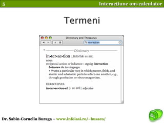 Interactiune om-calculator (Introducere) | PPT