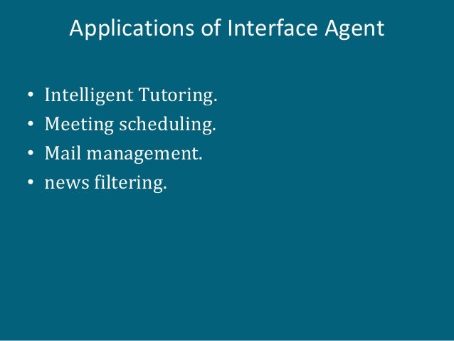 Interface agents