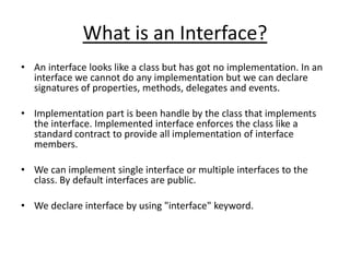 Interface and abstraction | PPT