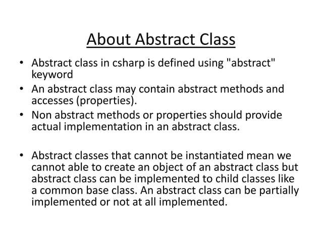Interface and abstraction | PPT