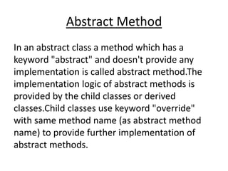 Interface and abstraction | PPTX