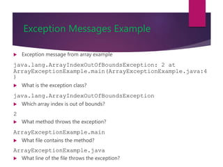 Interface andexceptions | PPT