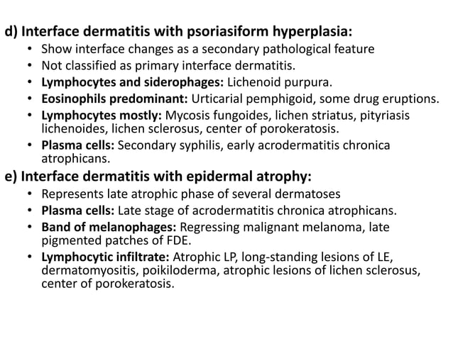 Interface dermatitis tutorial | PPTX | Skin and Dermatology | Diseases ...