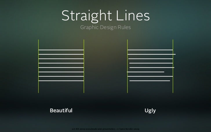 Straight Lines Graphic Design Rules