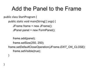 Logic and Coding of Java Interfaces & Swing Applications | PPTX