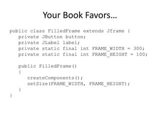 Logic and Coding of Java Interfaces & Swing Applications | PPTX