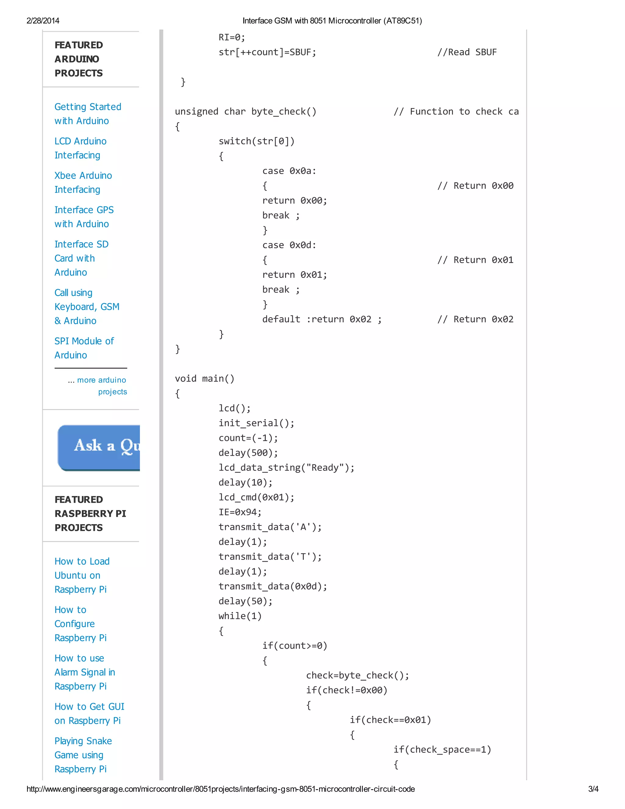 Interface Gsm With 8051 Microcontroller At89 C51 Pdf