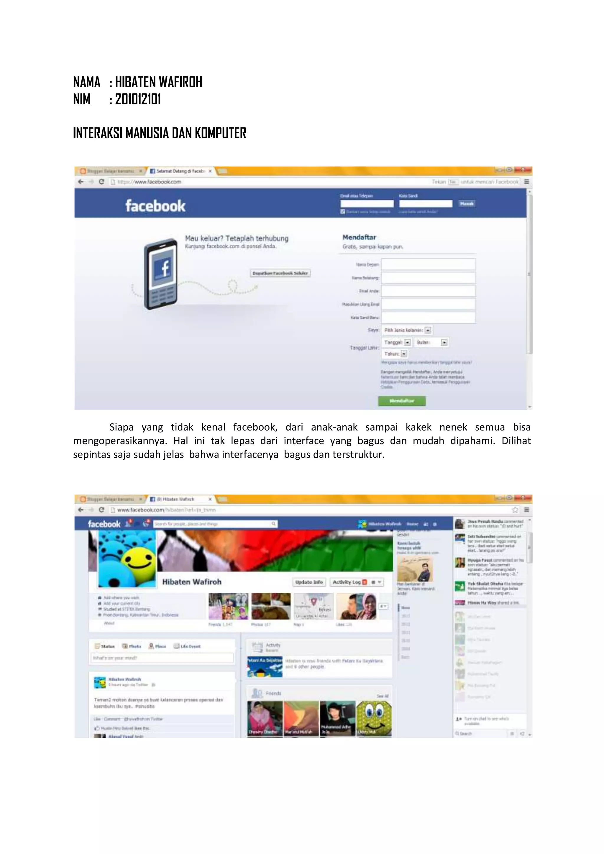 Contoh interface yang baik | PDF