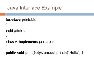 Interface in java | PPT