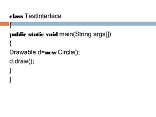 Interface in java | PPT