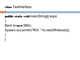 Interface in java | PPT
