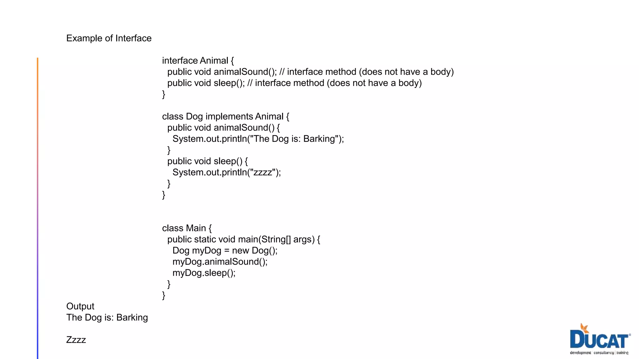Interface in Java | PPT