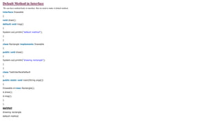 Interface in java | PPTX